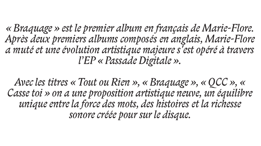 Marie-Flore - Nouvel album Marie-Flore - Nouvel album